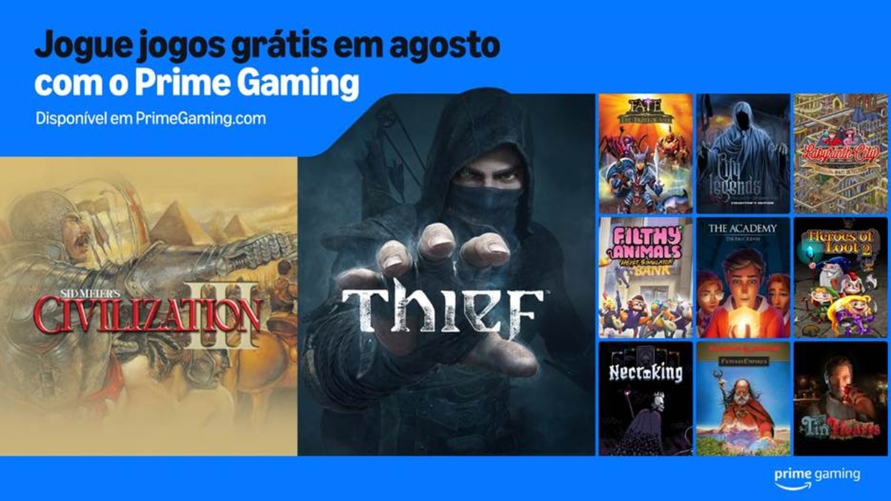Confira os jogos do Prime Gaming de Agosto (2025) - Insider Gaming Brasil