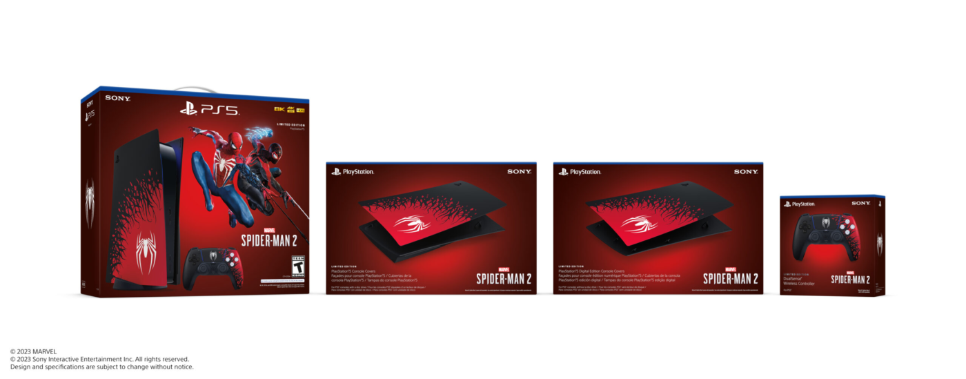 Spider-Man 2 PS5 Bundle, DualSense, And Console Covers Revealed ...