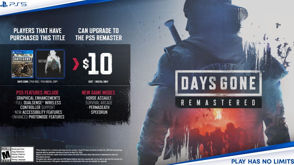 How to Get Days Gone Remastered PS5 Upgrade Explained—Can You Buy a ...