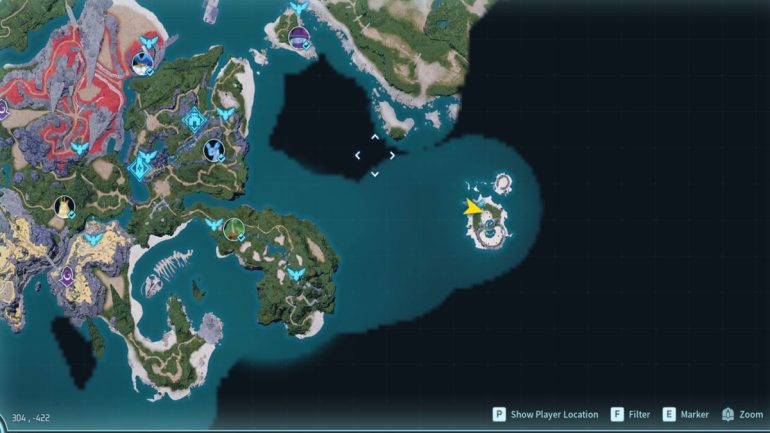 Palworld Tides of Terraria Map—All new Islands and Where to Find them ...