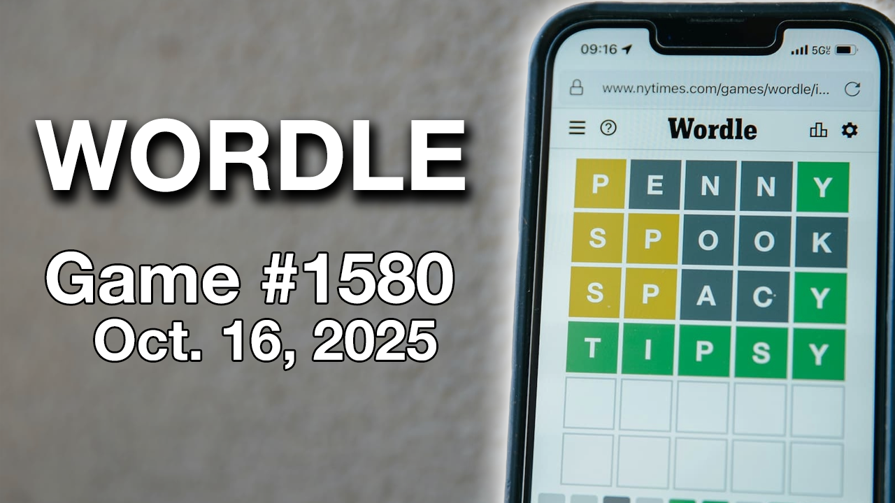 Today's Wordle #1580: Hints And Answer For October 16, 2025 - Insider ...