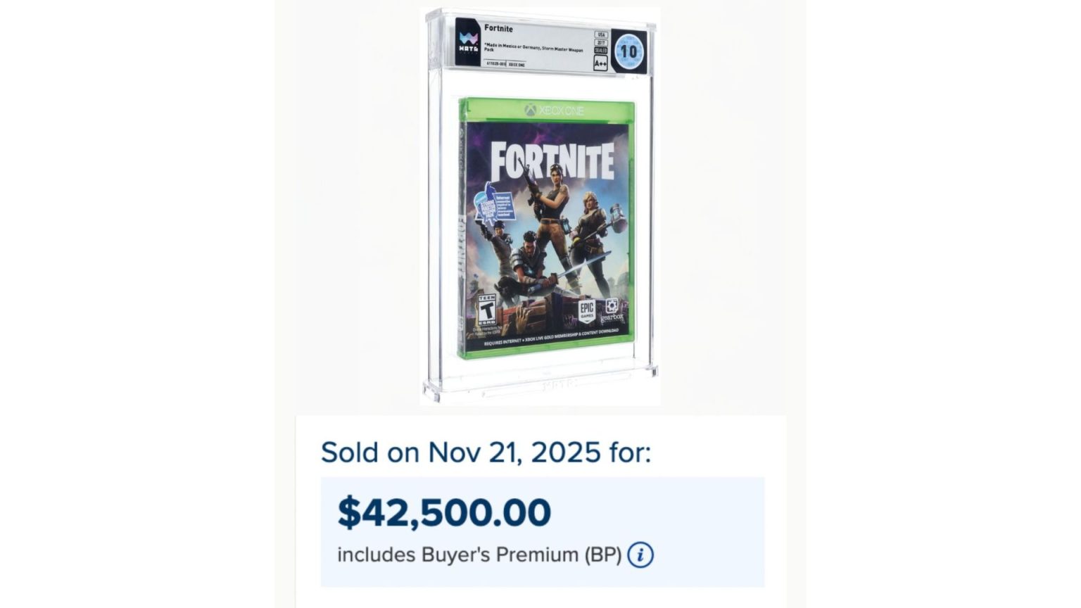 Fortnite's Most Expensive Physical Copy Ever Has Been Sold - Insider Gaming