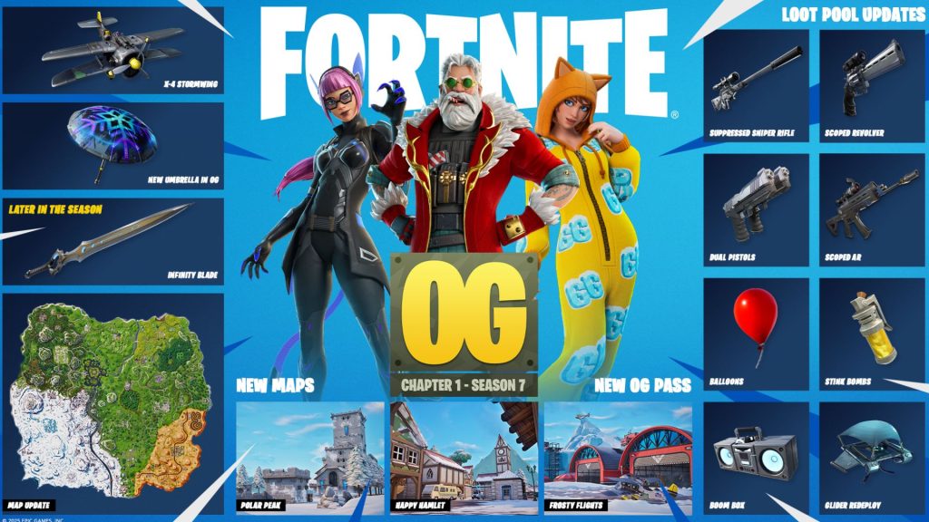 Fortnite OG Chapter 1 Season 7 Release Date & All Content, Explained ...