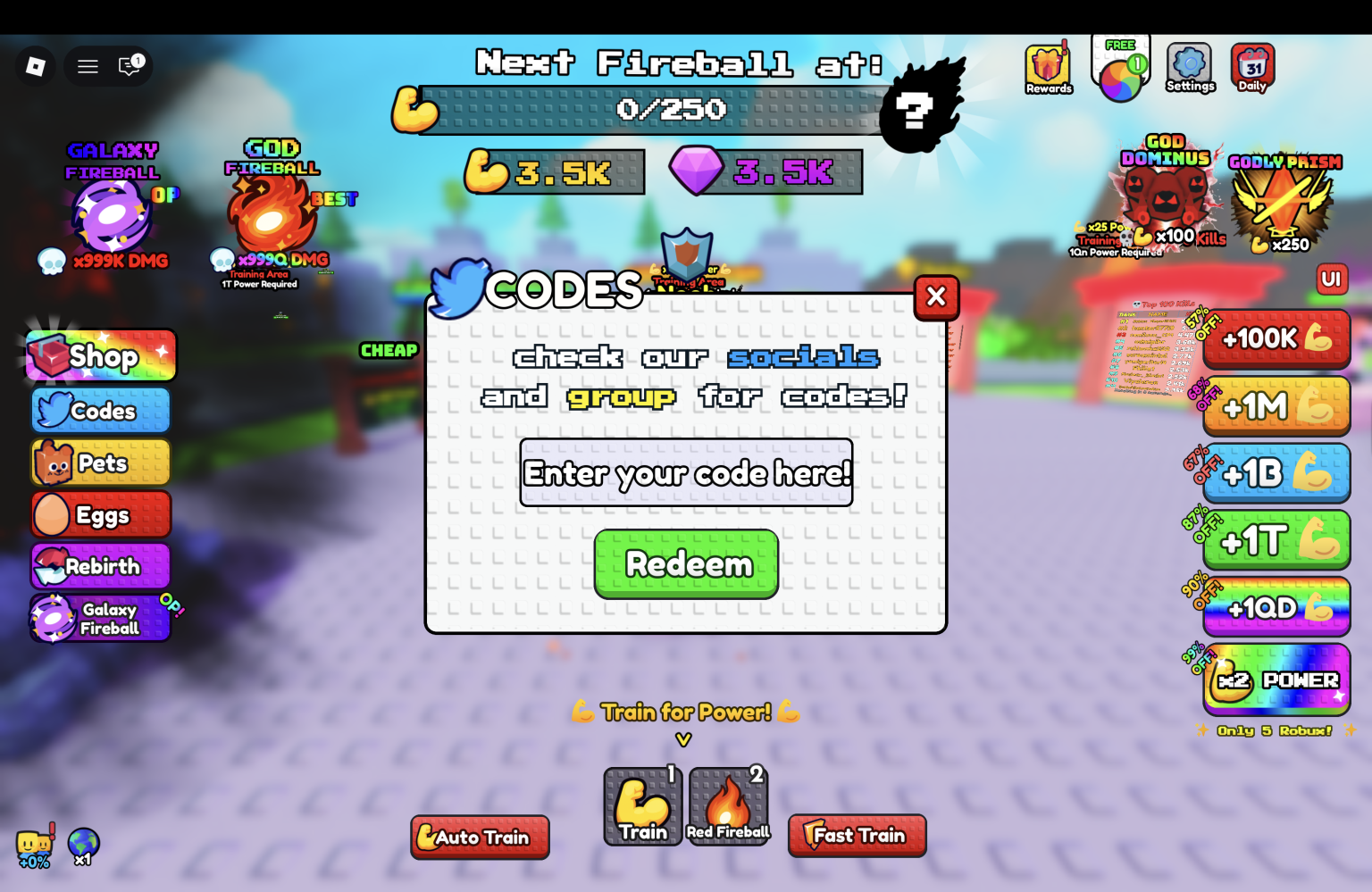 Fireball Training Codes (January 2026) - Insider Gaming