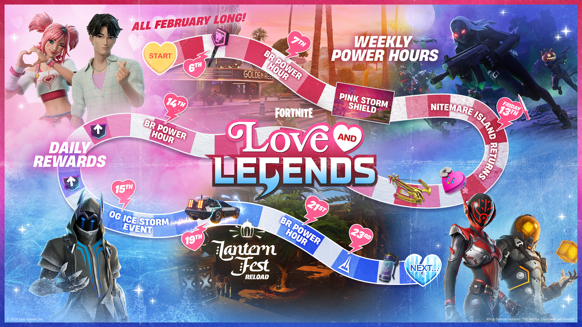Fortnite February 2026 Roadmap: Love Legends Event, Collabs & More ...