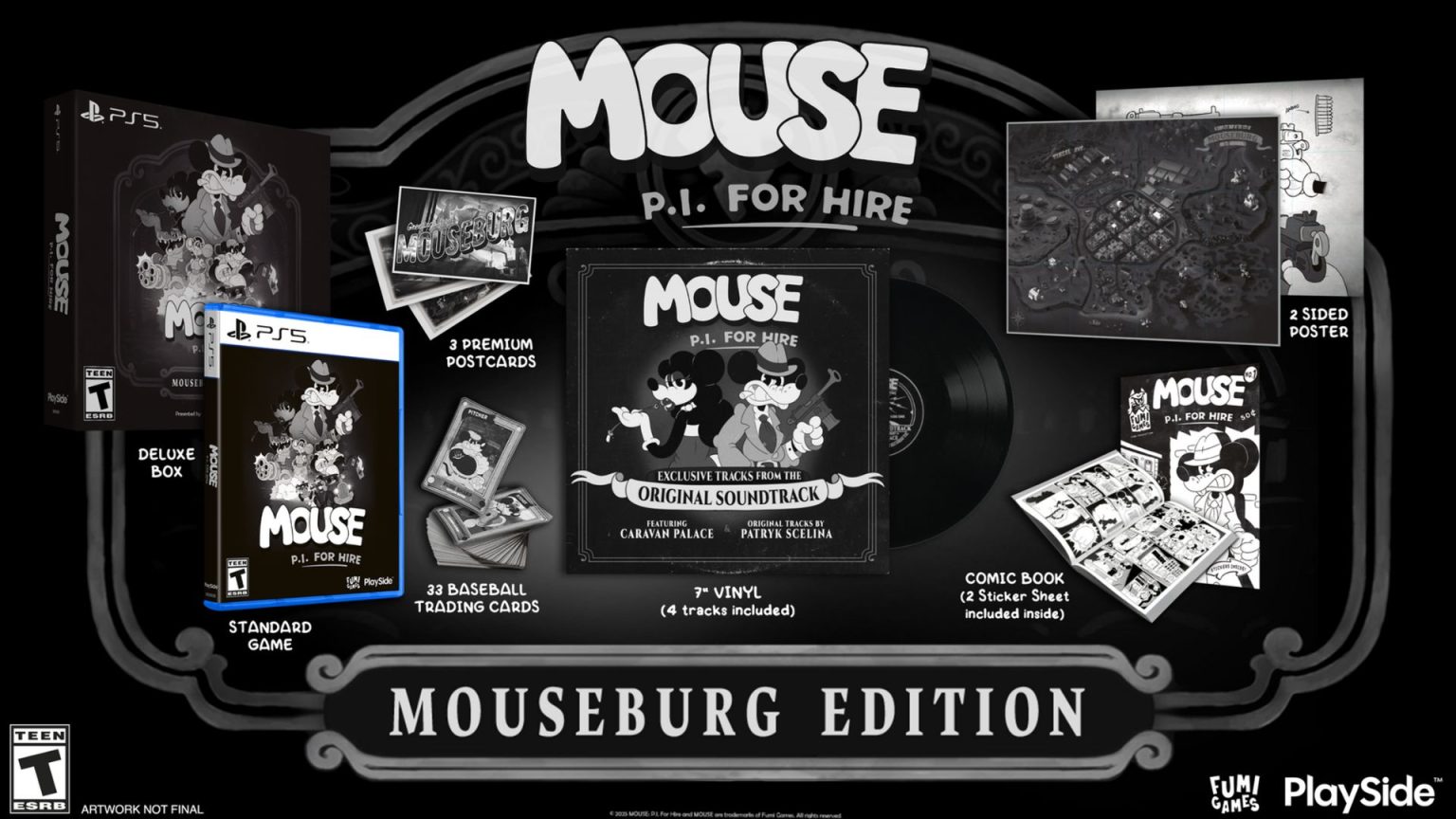 All MOUSE: PI For Hire Pre-Order Bonuses, Editions & Prices—Mouseburg ...