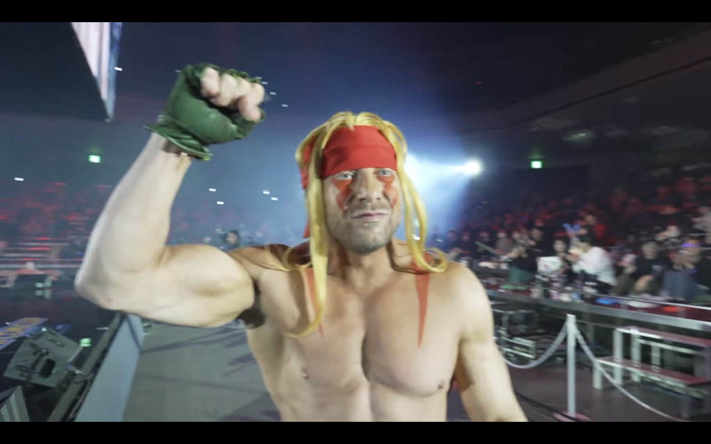 Kenny Omega Attends Capcom Cup 12 in SF6 Alex Cosplay