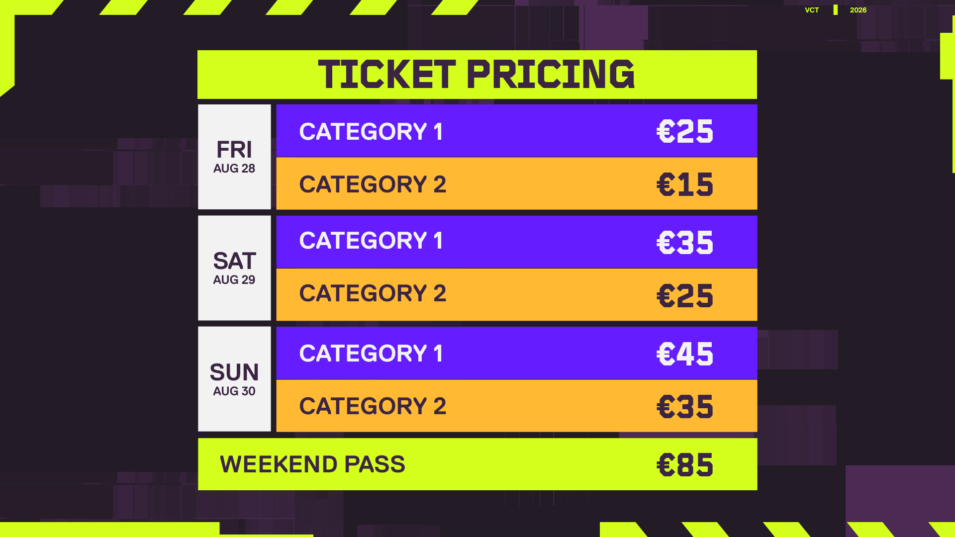 Riot Releases Ticket Information for VCT Stage 2 Barcelona Finals ...