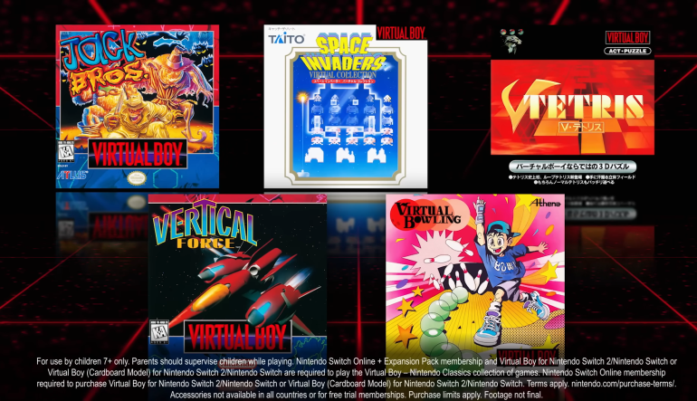 Nintendo Adds Five Virtual Boy Games to Switch Online Today - Insider ...